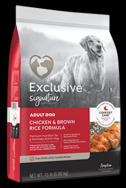 Departments - Exclusive Signature Chicken & Brown Rice Adult Dog Food 15 lb